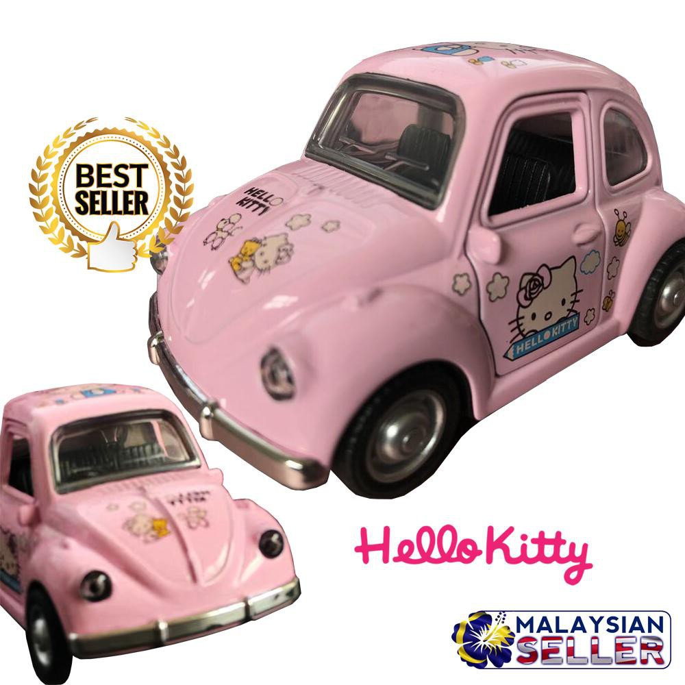 Pink Hello Kitty Cartoon Beetle Car Toy For Kids And Children | Shopee ...