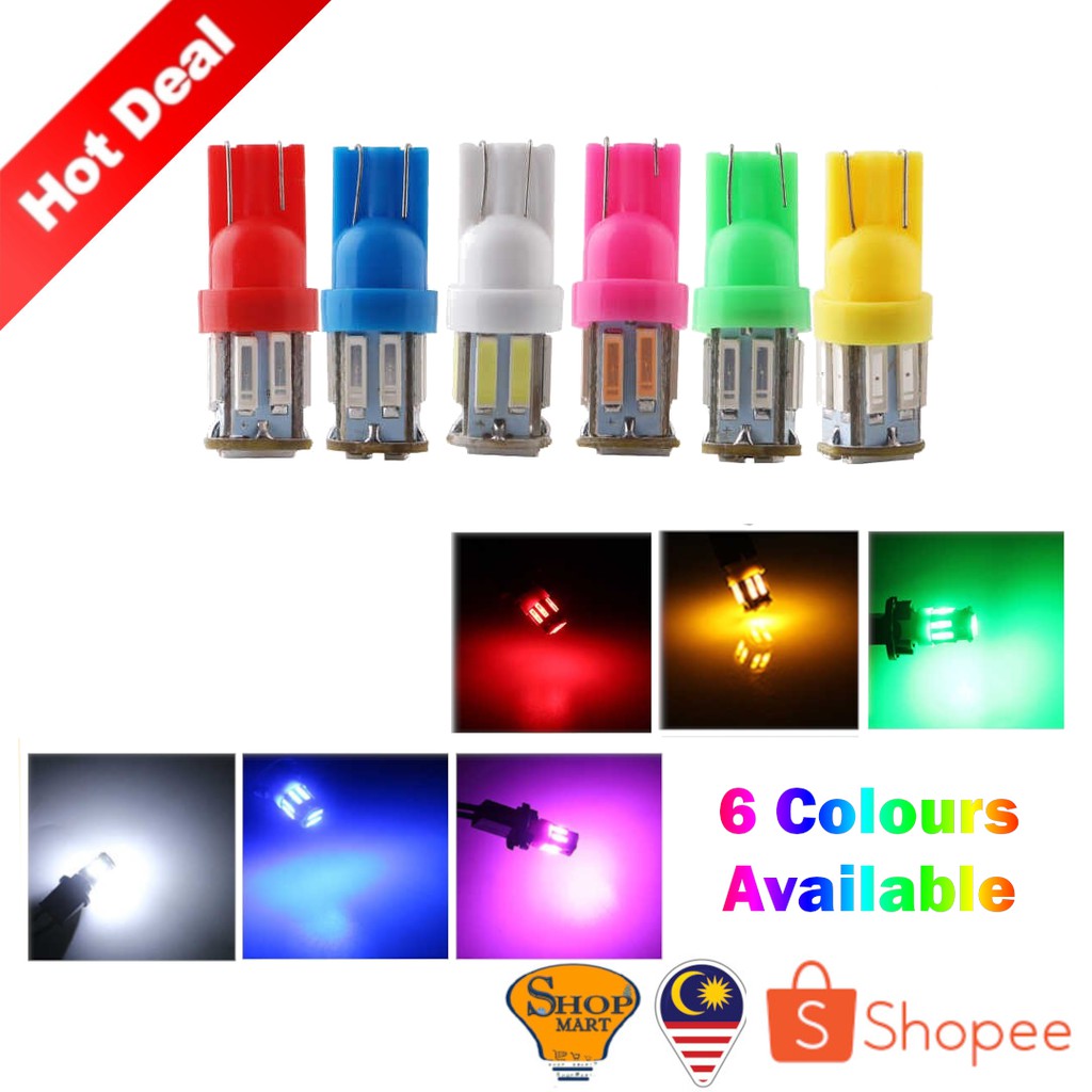 Car T10 Led Bulb Light Bulbs 7014 10SMD Led Wedge Light Persona New ...