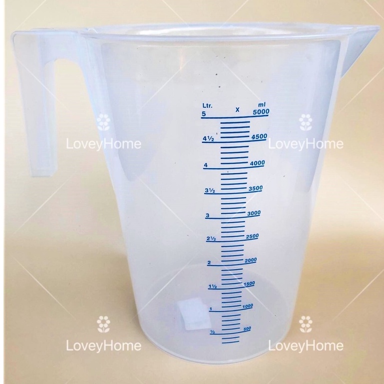 5000/3000/2000/1000/500/250ML Measuring Jug Plastic Volume Cup Baking Cooking Flour Sugar Water ...