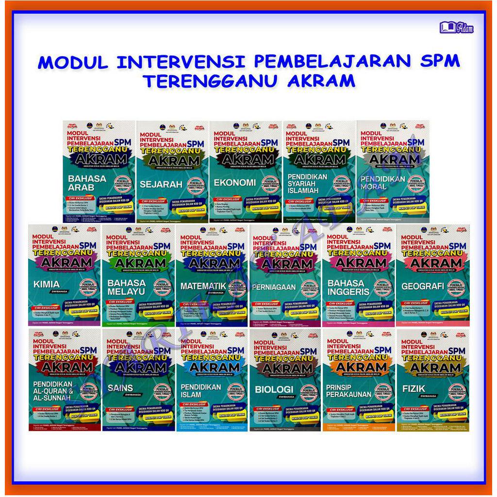 [ADM] MODUL INTERVENSI PEMBELAJARAN SPM TERENGGANU AKRAM | Shopee Malaysia