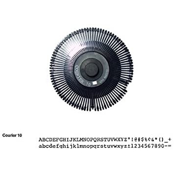 CANON Daisy Wheel Typewriter Print Wheel COURIER 10 The Alphabet ...