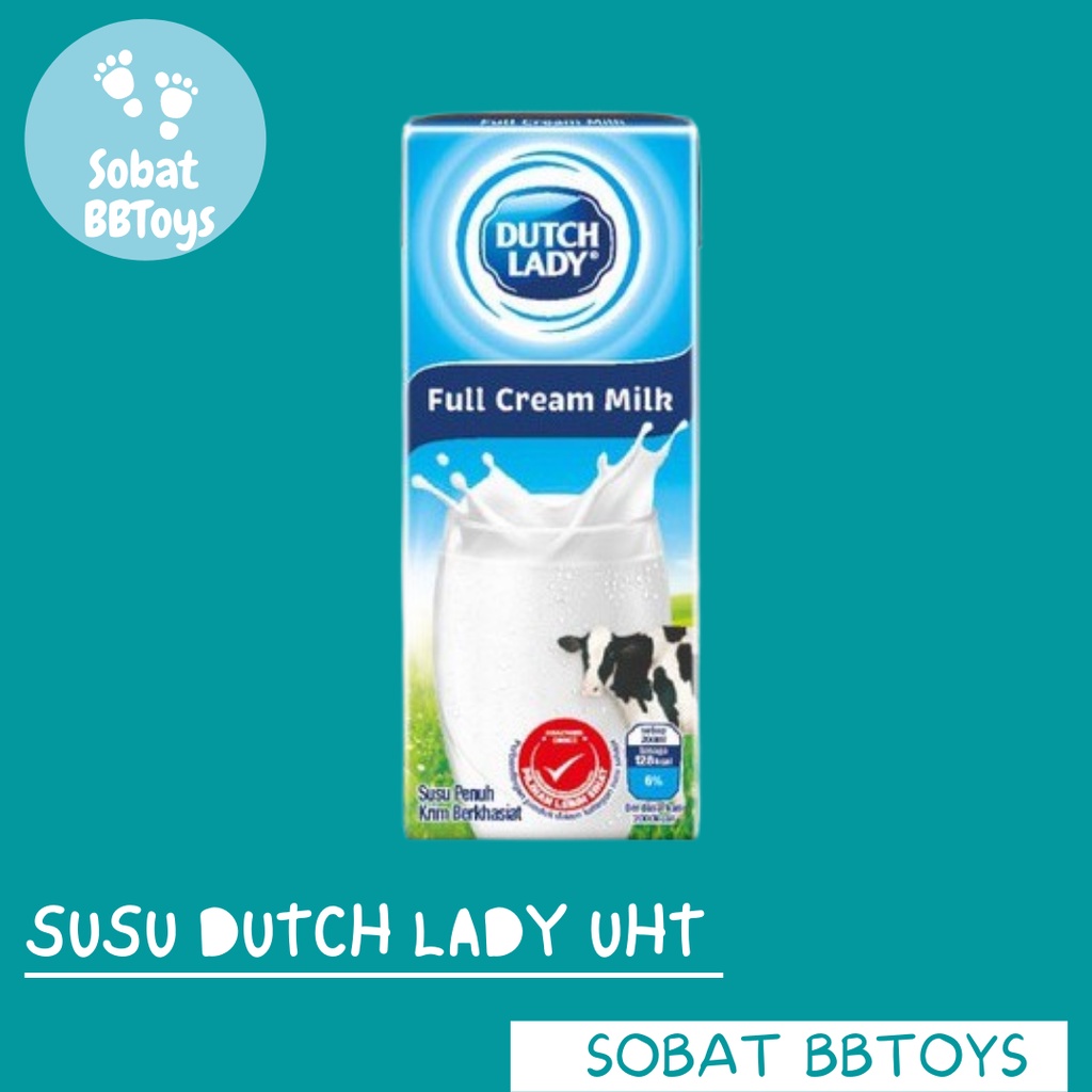 SUSU DUTCH LADY UHT MILK FULL CREAM 200ml x 24 SUSU KOTAK SUSU KOTAK ...