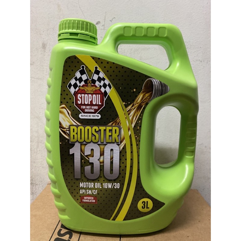 STOP OIL Booster 130 Engine Oil 10W-30 (3L) | Shopee Malaysia