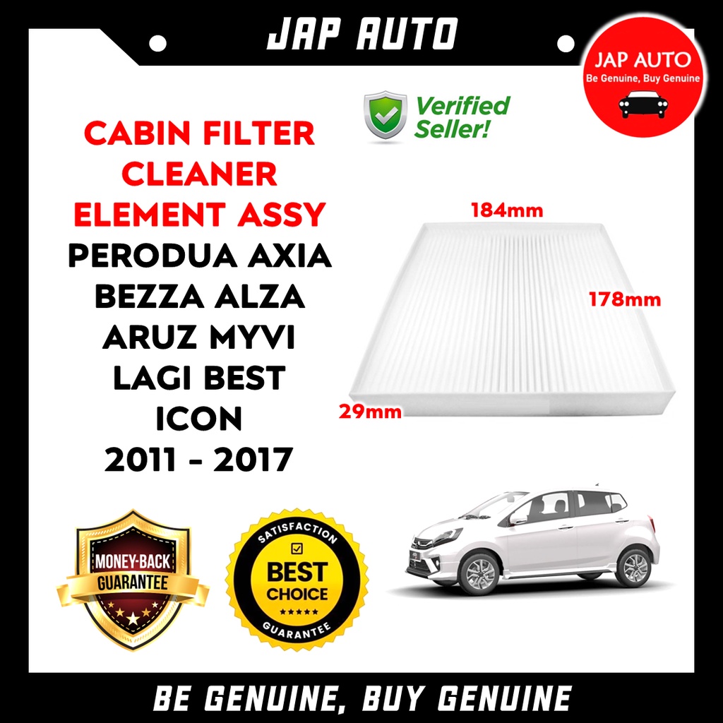 Perodua Axia Bezza Myvi Lagi Best Icon 2011 - 2017 Alza Aruz OEM ...