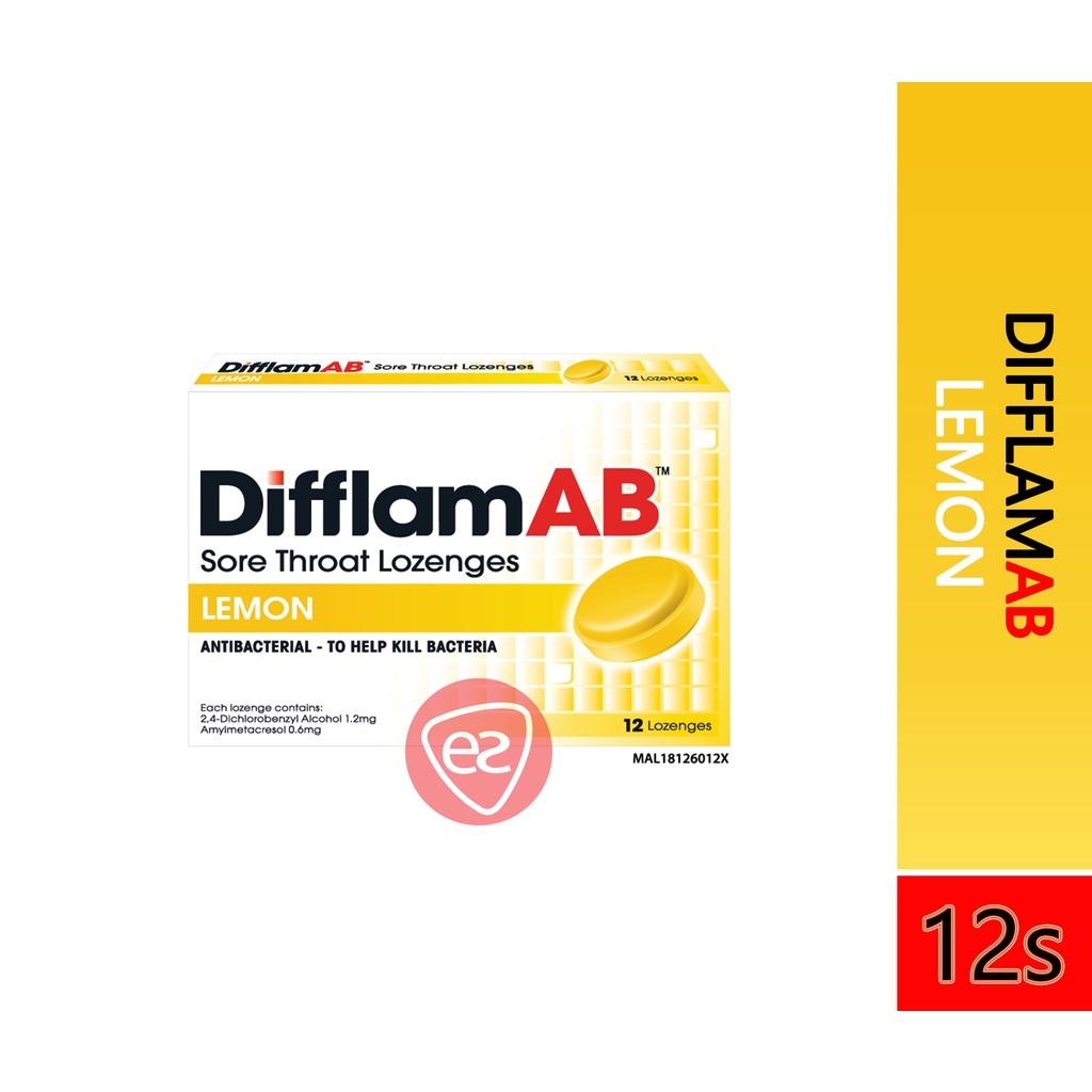 DIFFLAM AB SORE THROAT LOZENGES ( DIFFLAM AB LEMON/ ORANGE ...
