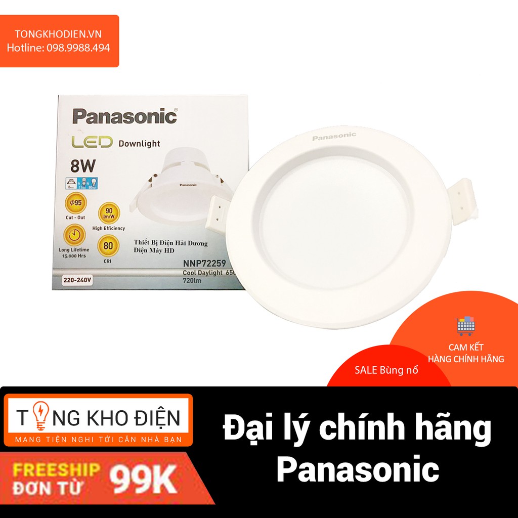 Panasonic 8W LED Ceiling Light, 90mm Hole | Shopee Malaysia