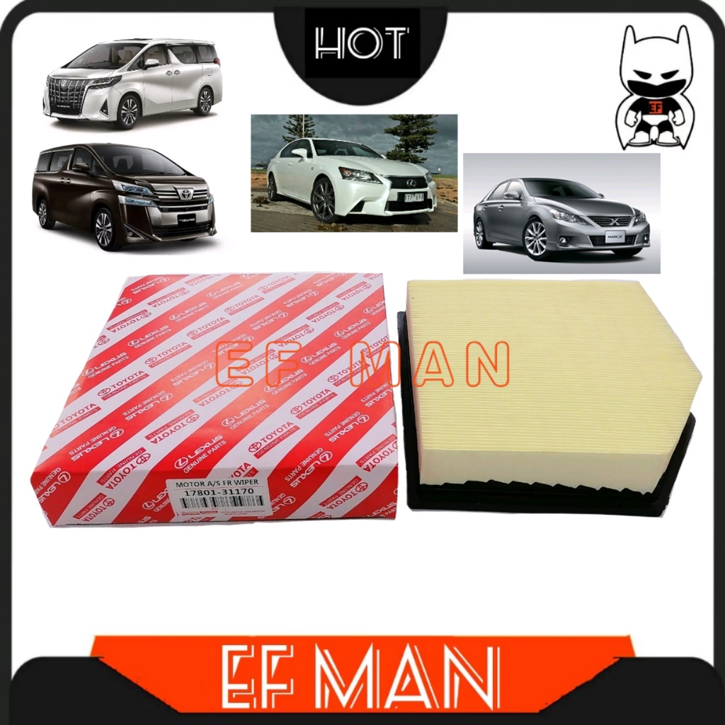 TOYOTA AIR FILTER 17801-31170 ALPHARD GGH30 VELLFIRE AGH30 MARK X LEXUS ...