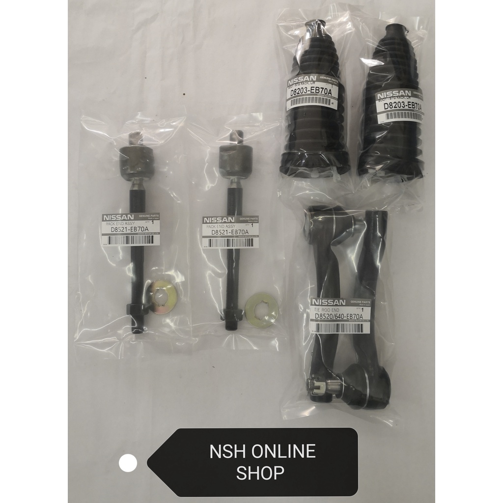 Tie Rod End+Rack End+Steering Boot Cover (Nissan Oem) for Nissan Navara ...