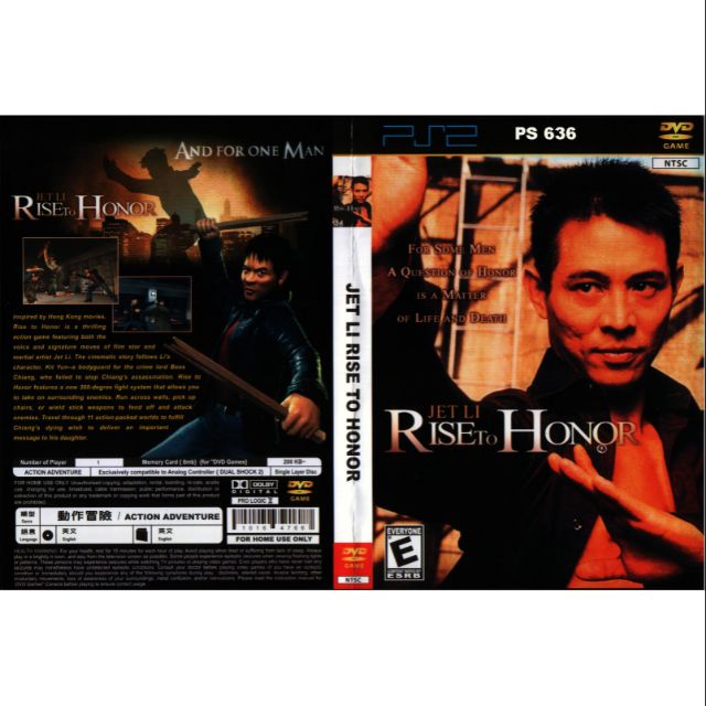 PS2 Games Collection Jet Li Rise To Honor | Shopee Malaysia