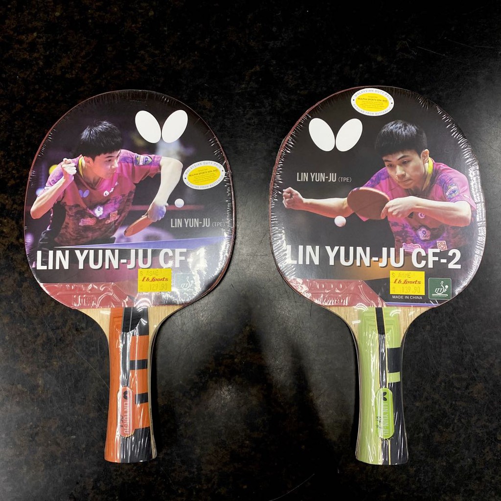 Butterfly Bat Lin Yun-Ju CF1/CF2 Table Tennis Ping Pong Racket | Shopee ...