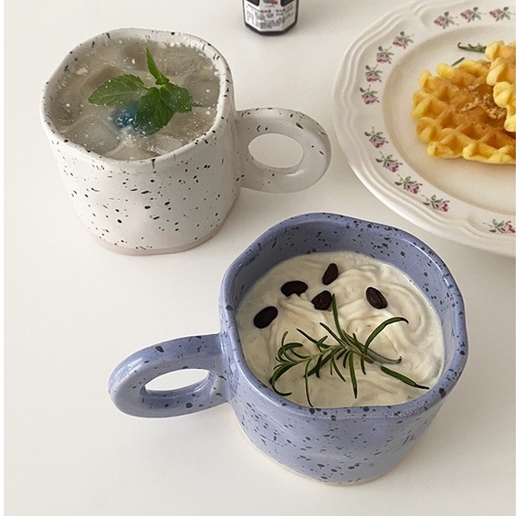 READY STOCK M'SIA Ins Splash Ink Ceramic Mug Coffee Cup Green Tea ...