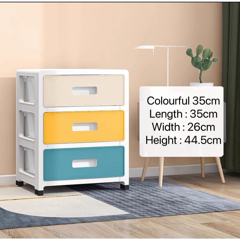 Drawer storage cabinet 35cm (Small) | Shopee Malaysia