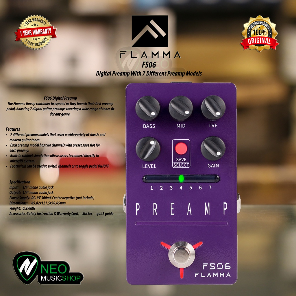 Flamma FS06 Digital Preamp With 7 Different Preamp Models | Shopee Malaysia