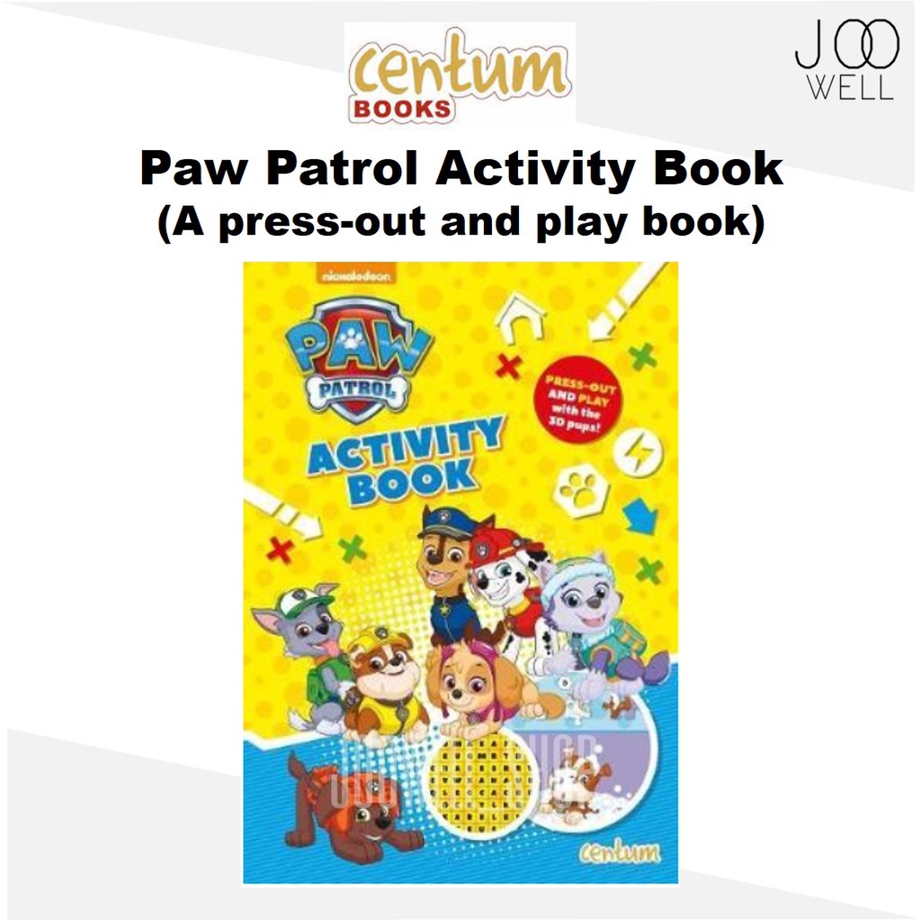 Paw Patrol Activity Book (A press-out and play book) | Shopee Malaysia
