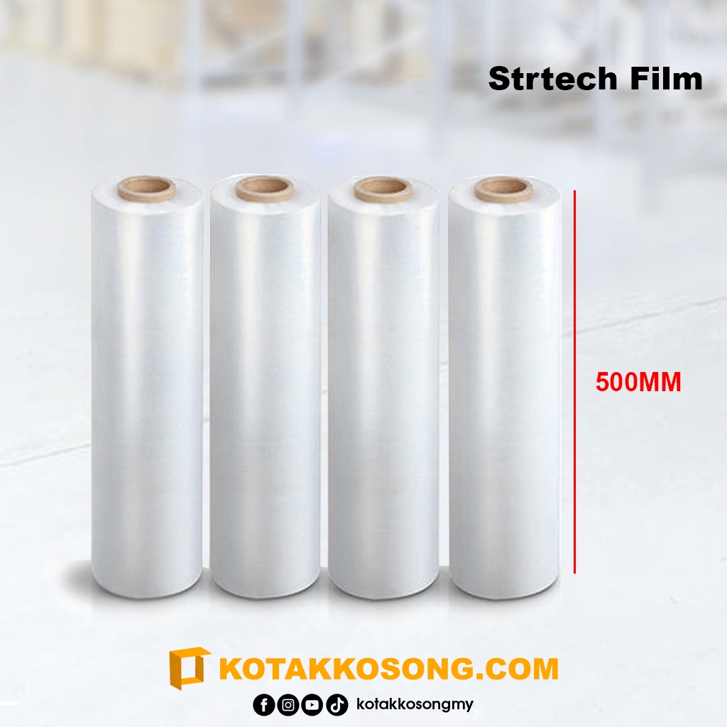 Clear Stretch Film/Wrapping Firm 500mm (2KG per Roll) | Shopee Malaysia