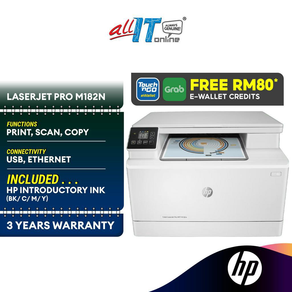 HP Color LaserJet Pro MFP M182n Printer (USB, Ethernet) - 7KW54A ...