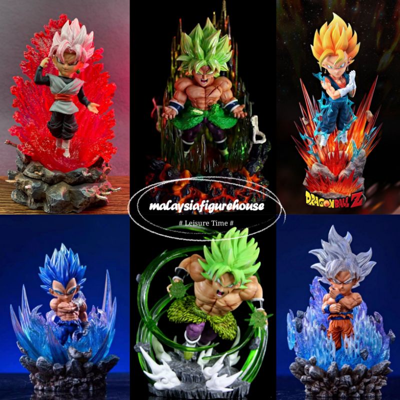 🔥READY STOCK🔥DRAGON BALL VEGETA BROLY PINK GOKU VEGITO LIGHT UP FIGURE ...