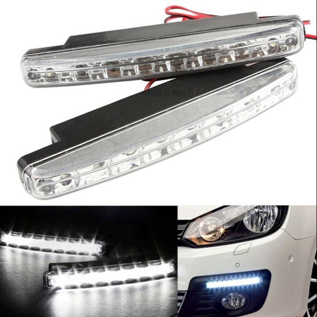 Car Daylight LED DRL Daytime Running Light Fog Light Driving Fog Lamp ...