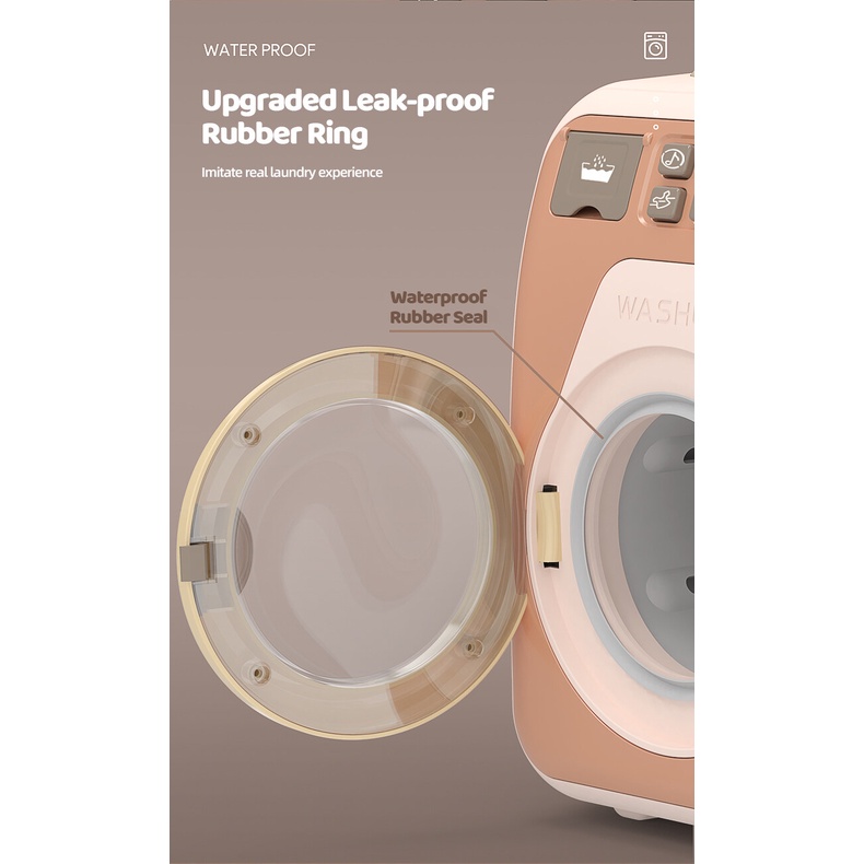 Front Load Roller Washing Machine Pretend Play Simulation Washing ...