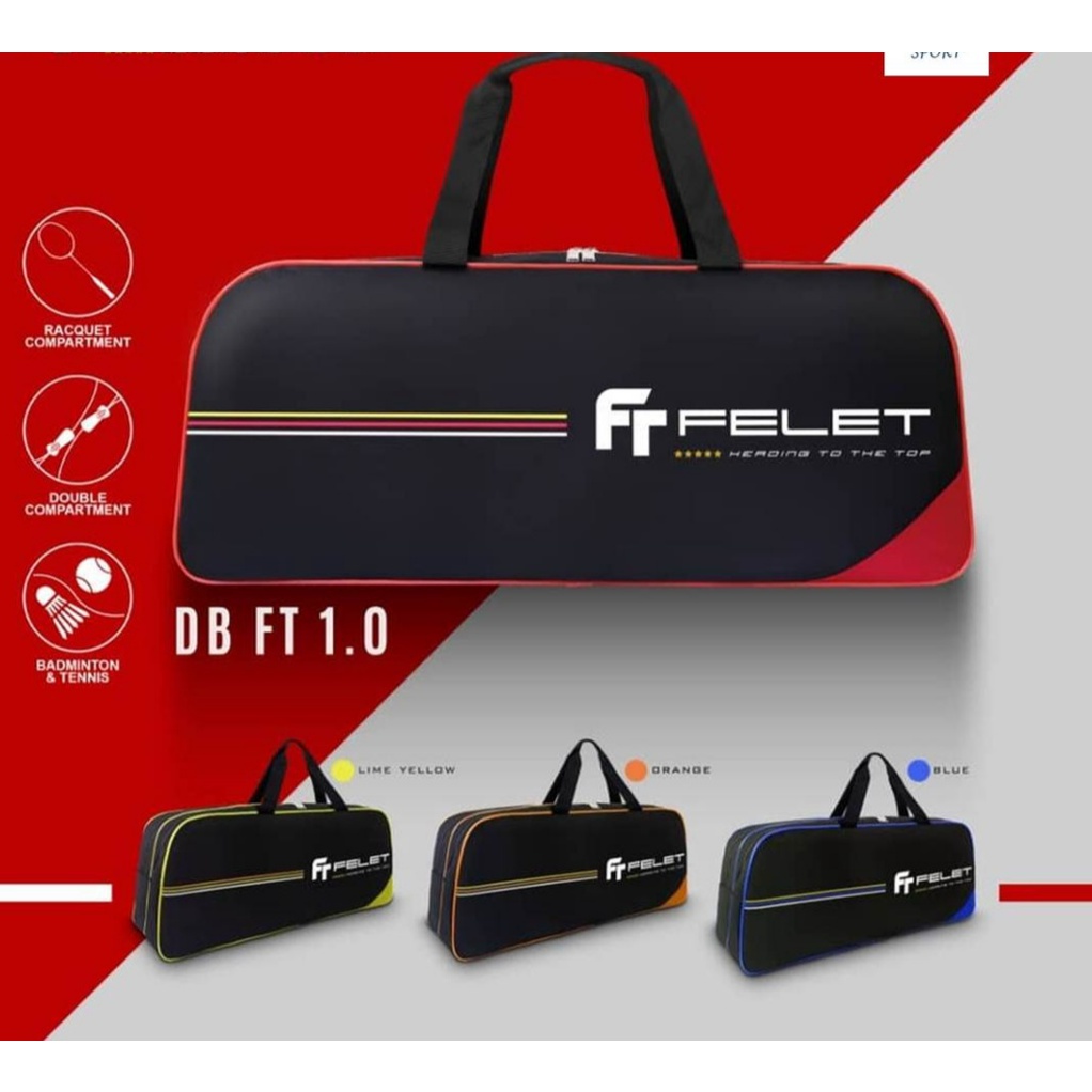 Double Zip Badminton Bag backpack Racket Bag cover Beg Raket Badminton ...