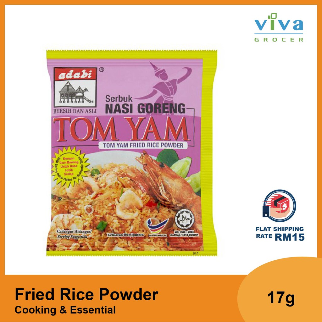 Adabi Fried Rice Powder Tom Yam 17g | Shopee Malaysia
