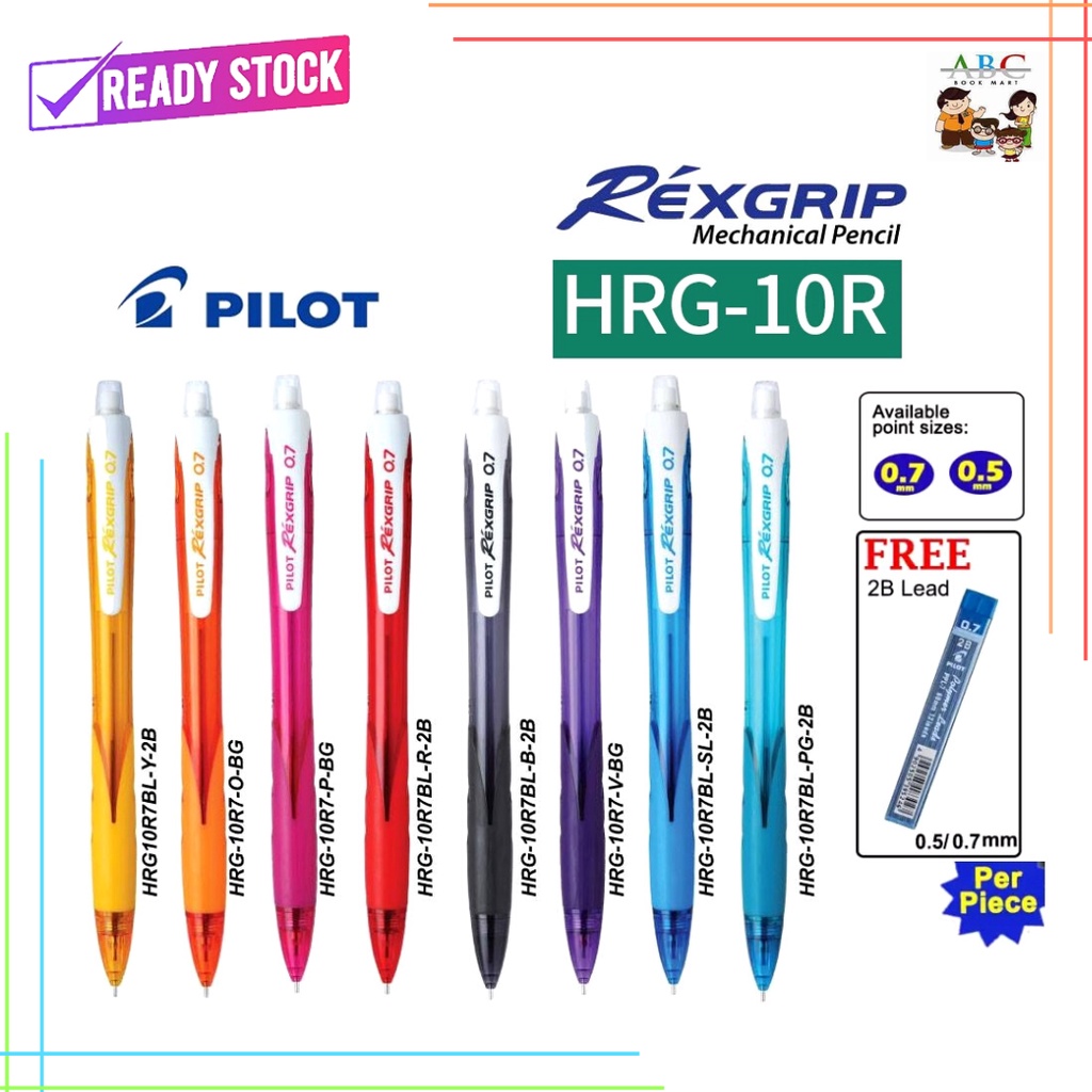 ( READY STOCK ) PILOT REXGRIP MECHANICAL PENCIL 0.5MM / 0.7MM + FREE LEAD | Shopee Malaysia