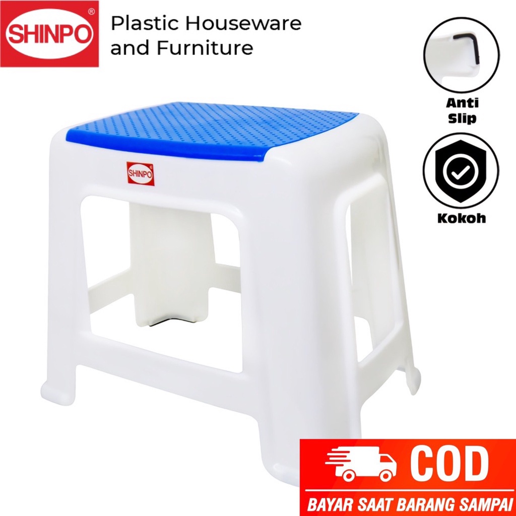 Shinpo High Squat Stool Thick Plastic Leg Chair Multipurpose Stool ...