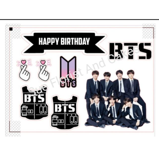 BTS cake topper for cake decorations (002) | Shopee Malaysia