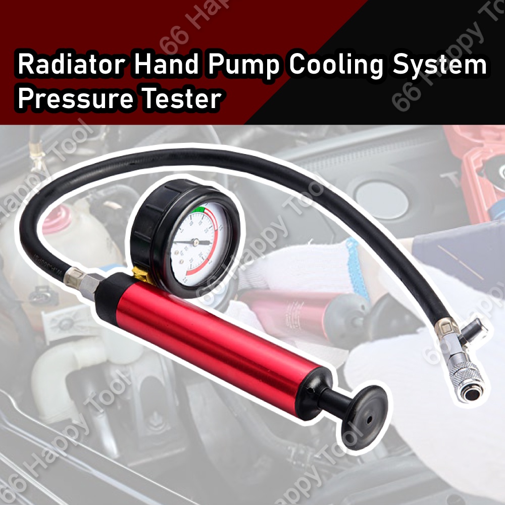 Radiator Hand Pump Pressure Tester Water Tank Leak Detector Shockproof ...