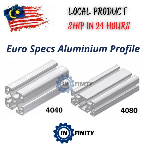 [Customize Length] Aluminium Profile 4040 4080 For European Standard ...