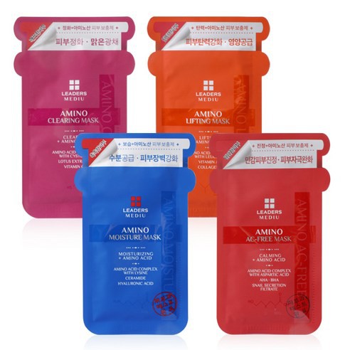 Leaders Mediu Amino Mask Series (25Ml X 10 Sheets) | Moisture, Clearing ...