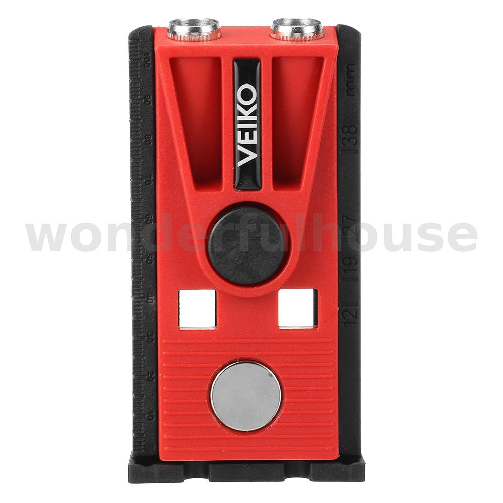 VEIKO 9.5MM Woodworking DIY Pocket Hole Jig Drilling Locator Guide ...