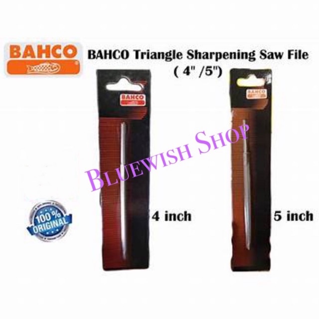 Bahco Triangle File 4” 5” / Handsaw File / Kikir Gergaji (Ready Stock ...