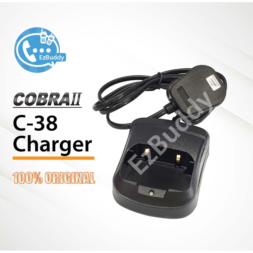 Cobra II C38 Desktop Walkie Talkie Charger Base Power adapter 3 Pin ...