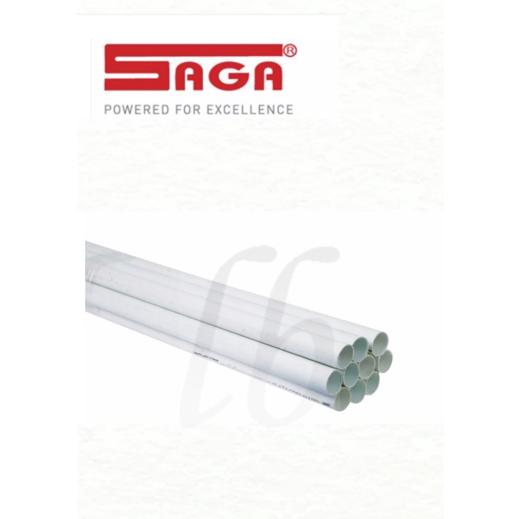 SAGA Pvc Pipe 4.5 Feet 20mm 3/4" / 25mm 1" inch PVC Electrical Conduit ...
