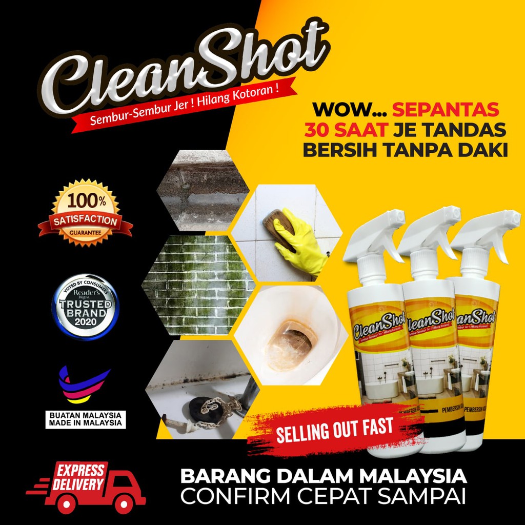 💥Cleanshot Original💥 Pencuci Tandas Pantas Tanggalkan Kotoran Degil ...