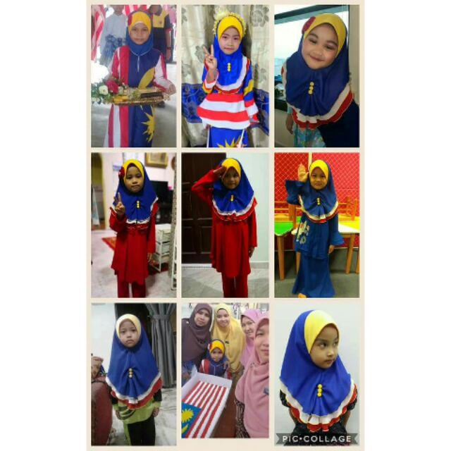 🍬🇲🇾 tudung merdeka 3layer +buttons +reben | Shopee Malaysia
