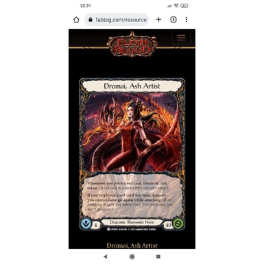AK FABTCG Uprising Dromai Preconstructed Deck | Shopee Malaysia