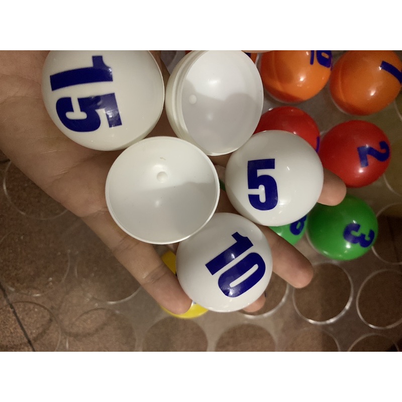 Ball with open lid and serial number for lucky draw (5cm) large ...