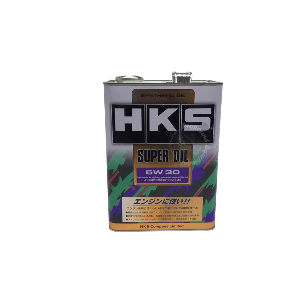 HKS SUPER OIL 5W30 MOTOR OIL 4 LITER 100% SYNTHETIC OIL | Shopee Malaysia