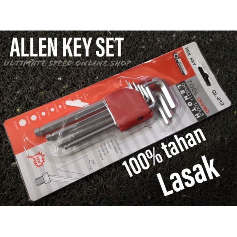 Allen key tool set / hex allen key set | Shopee Malaysia