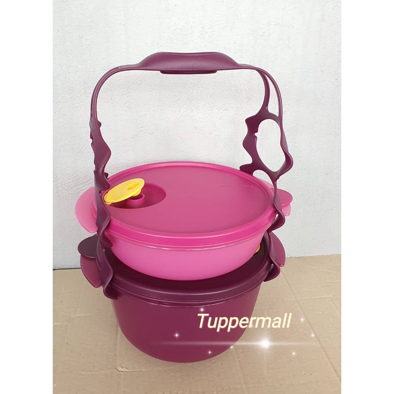 (MICROWAVEABLE) Tupperware Carry All Bowl + FREE Handle (1L + 2L ...