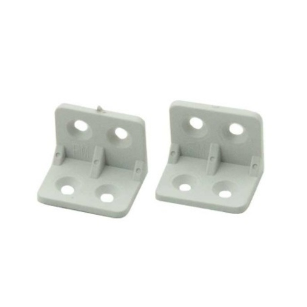PLASTIC PVC L SHAPE BRACKET SIZE : 25MM X 25MM MULTIPURPOSE FURNITURE ...