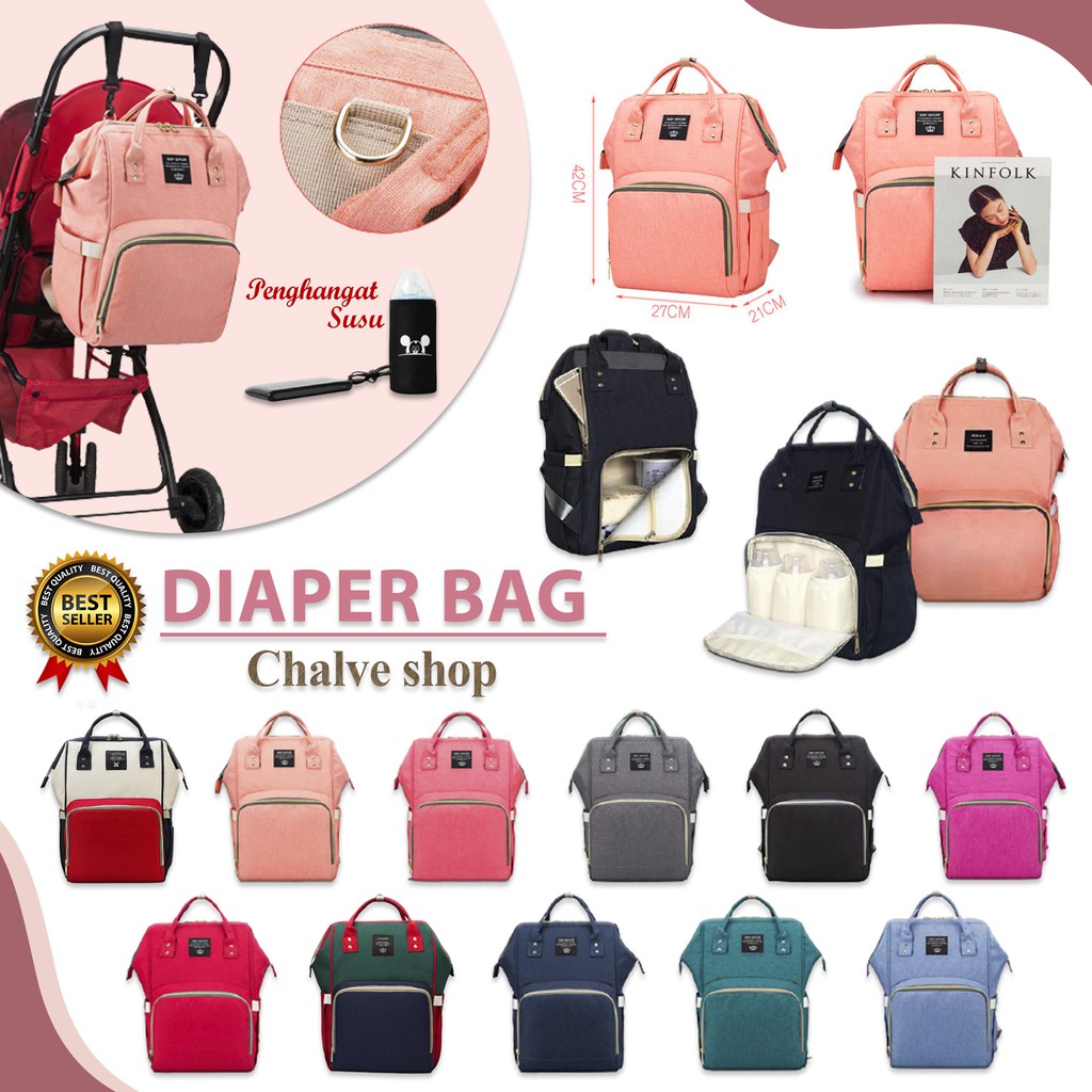 Diaper bag anello/Baby bag GEN 5 USB (FREE USB/ Warmer) | Shopee Malaysia
