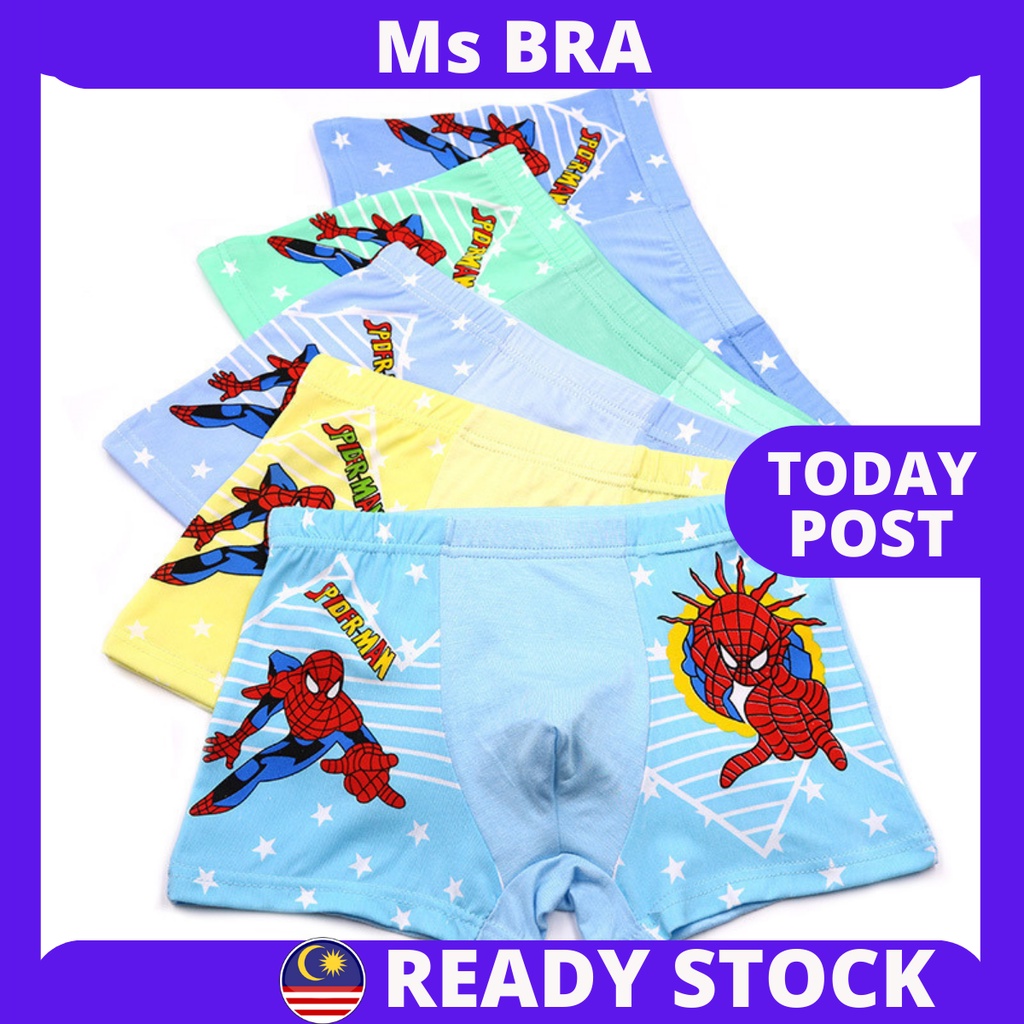READY STOCK*Kids underwear boy Cartoon Spidaman kids boy/Ultreman ...