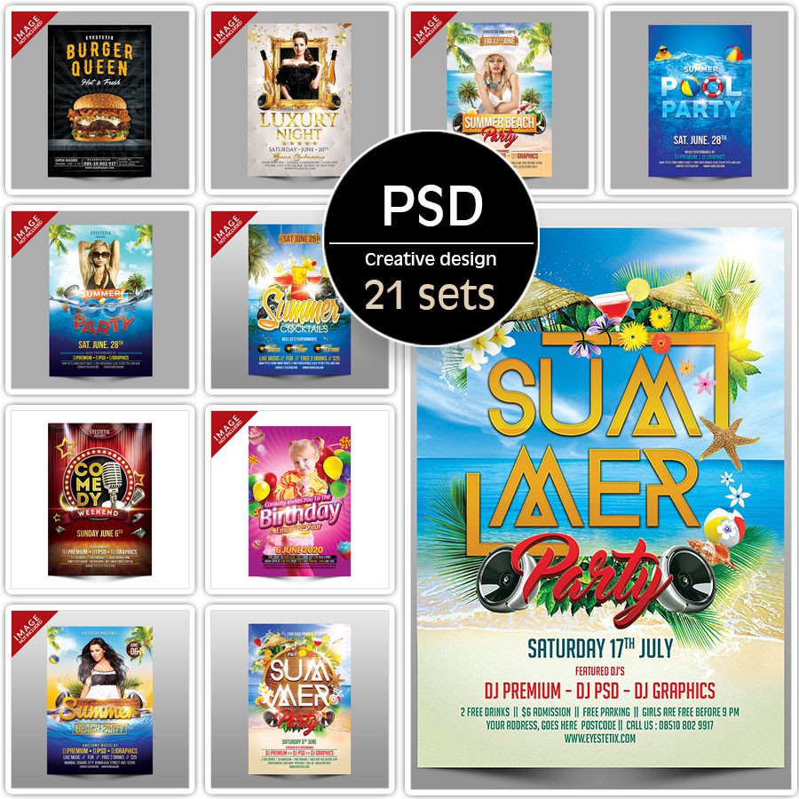 Graphic Design Template Bundle Pack / Corporate Design / Flyer ...