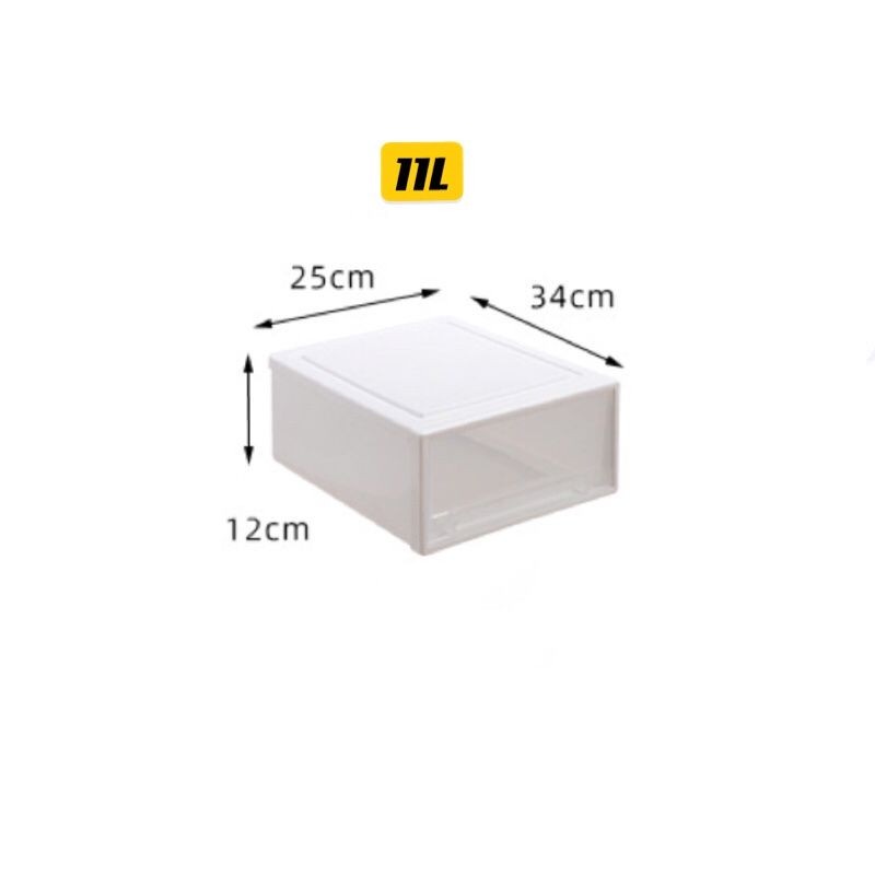 Multipurpose 5L/11L Wardrobe Clothes Stackable Plastic Storage Box ...