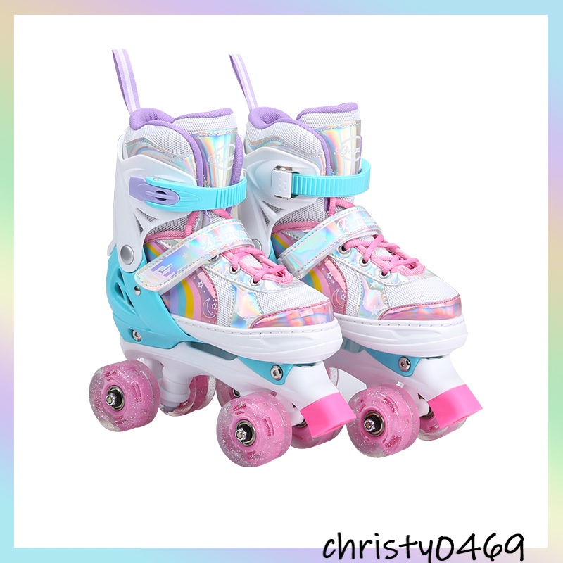Skates children 2-5-8-10 years old beginner baby four wheel flash wheel ...