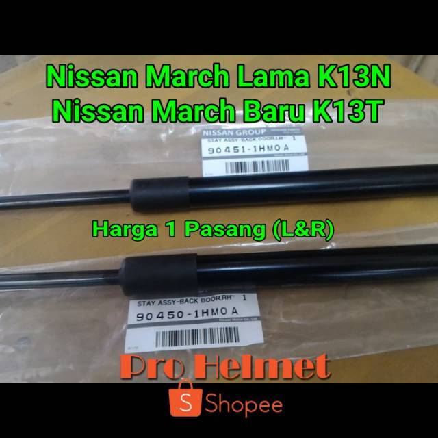 Nissan March Trunk Door Shock K13N K13T Stay Assy Back Door K13 90450 90451 1HM0A LH RH | Shopee ...