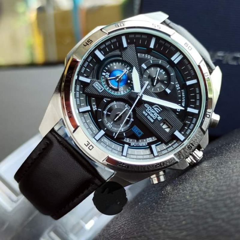 Casio Edifice EFR-556 Chronograph Leather Watch For Men | Shopee Malaysia
